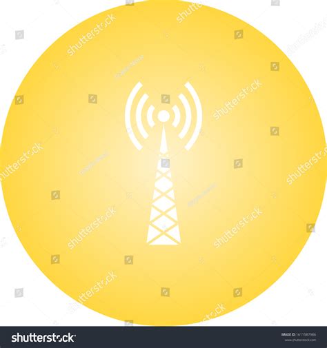 Unique Telecom Tower Vector Glyph Icon Stock Vector Royalty Free 1611587986