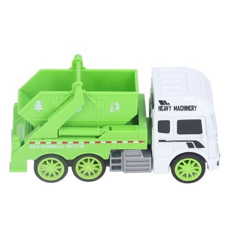 Zerodis Jouet Camion Poubelle Inertiel Véhicule Modèle Environnemental