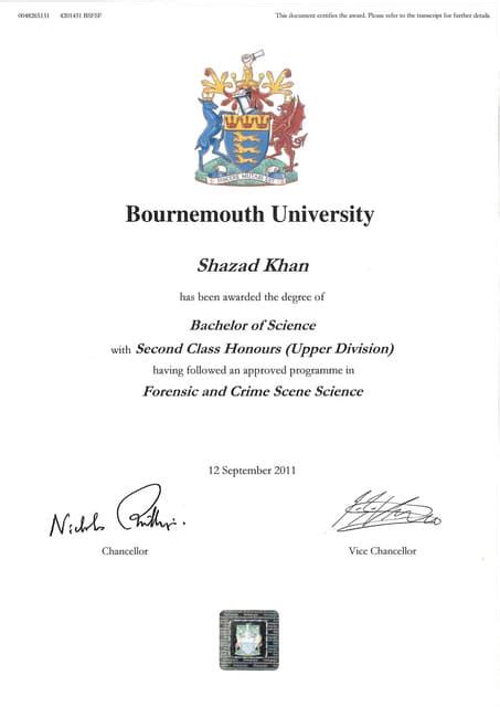 Degree Certificate Pdf