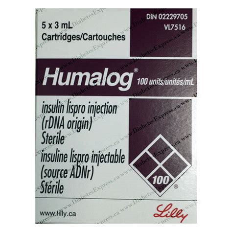 Humalog Cartridges 5 X 3ml Omnipod Program Diabetes Express