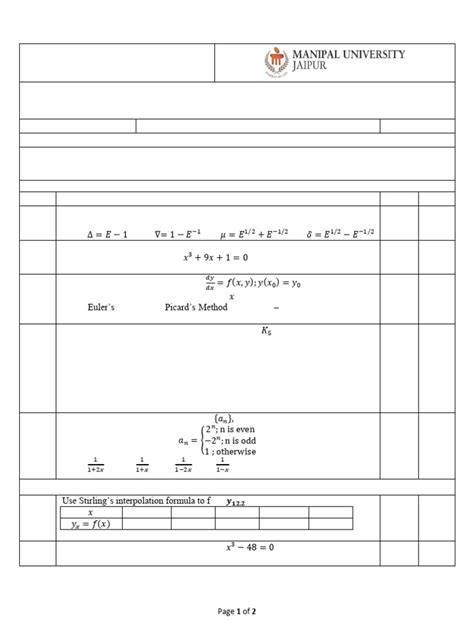 Ma1002 Computational Mathematics Ete Question Paper Set 1 To Upload Pdf Vertex Graph