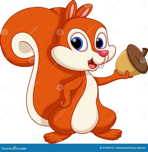 Cute Squirrel Cartoon Thumbs Up Vector Illustration 193169626
