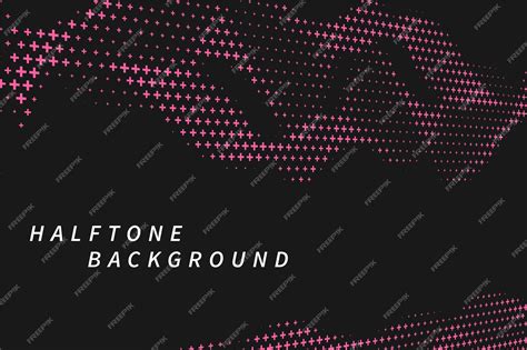 Premium Vector Flowing Dots Particles Wave Pattern Halftone Gradient Curve Shape Background