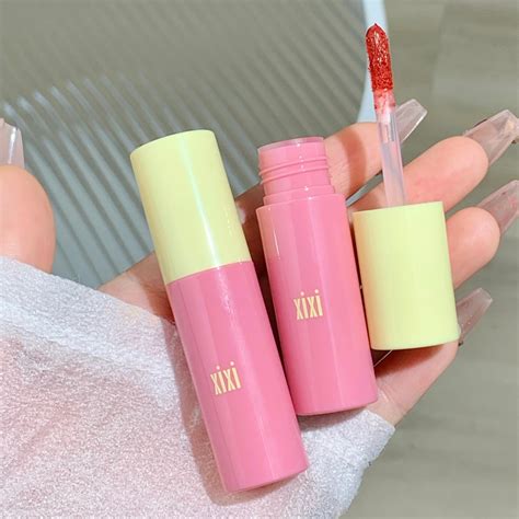 Xixi 6 Màu Lip Glaze Velvet Mist Matte Lipstick Độ Bão Hòa Thấp Pure