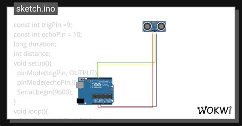 ใบงานสัปดาห์ที่ 11 โปรแกรมคุมโมดูลอัลตราโซนิคเซนเซอร์hc Sr04 Wokwi