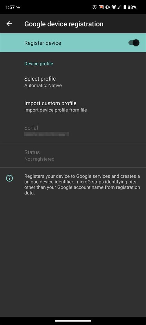 microg not registering device anymore nor connecting to cloud messaging