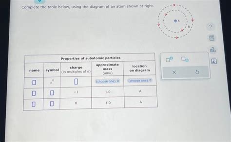 Solved Complete The Table Below Using The Diagram Of An Chegg Com