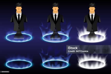 빛나는 Hud 요소 인터페이스의 공상 과학 디지털 하이테크 컬렉션 과학 미래 기술의 홀로그램 포털 게임 판타지의 마법 왜곡 게이트 텔레포트 연단 컴퓨터 엔지니어 인터페이스