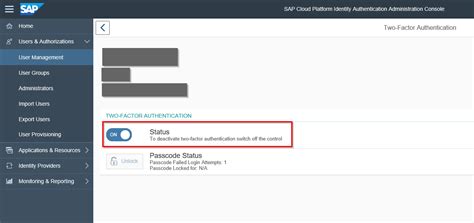 Solved Reset Two Factor Authentication If The Authenticat Sap Community