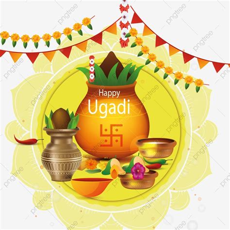 Happy Ugadi Vector Design Images Happy Ugadi 2021 Free Vector Download Ugadi Drawing Ugadi