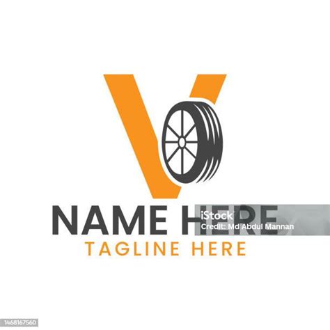 자동차 수리를 위한 편지 V 타이어 로고 자동차 모터 로고 디자인 벡터 템플릿 알파벳 V에 대한 스톡 벡터 아트 및 기타 이미지 알파벳 V 개념 공연 Istock