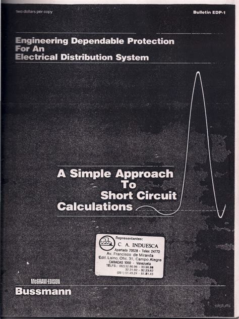 A Simple Approach To Short Circuit Calculations Edp1 Pdf