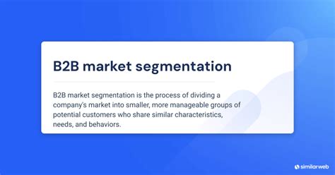 B2b Market Segmentation Examples And Methods Similarweb