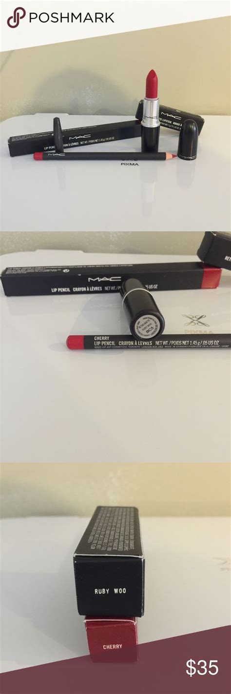 Mac Ruby Woo And Cherry Lip Cosmetics Brands Lips Mac Ruby Woo
