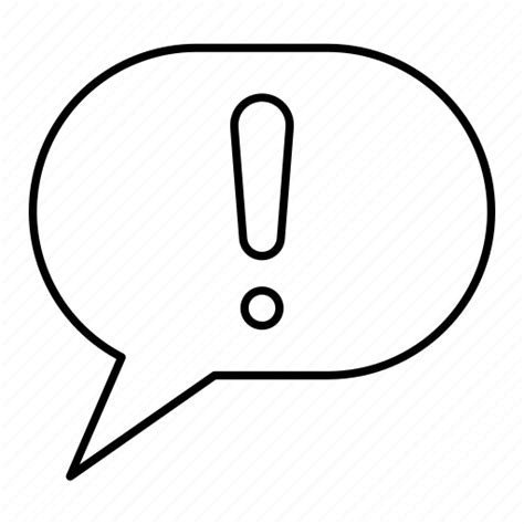 Chat Alert Warning Message Icon Download On Iconfinder