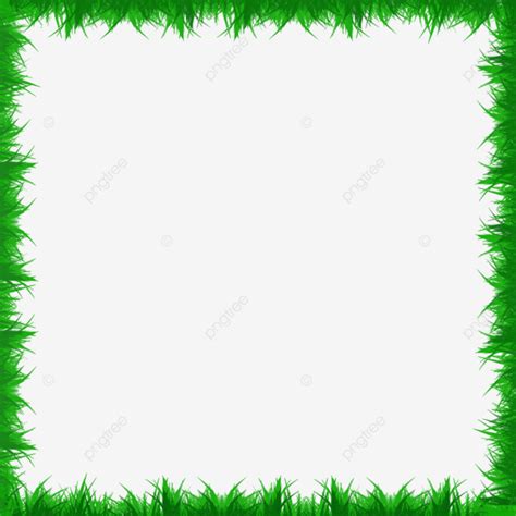 Green Grass Border Background Shading Element Green Grass Background