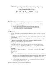 CSE Lab Pdf CSE Computer Organization Assembly Language Programming Programming