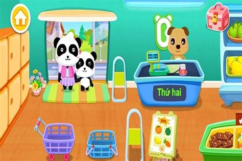 Siêu Thị Gấu Trúc Bé Yêu Con Gấu Trúc Nhỏ đi Siêu Thị Cùng Mẹ