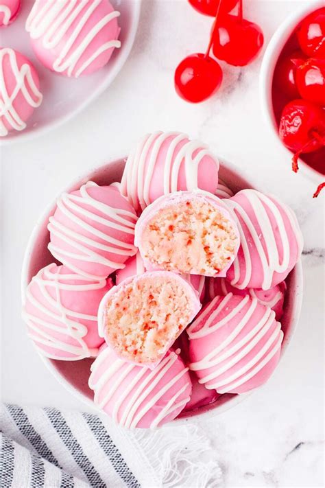 Cherry Chip Cheesecake Bites Princess Pinky Girl