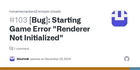 [bug] Starting Game Error Renderer Not Initialized · Issue 103 · Nonamecrackers2 Simple