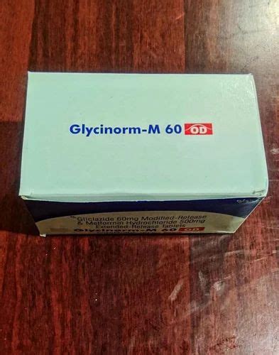 560mg Gliclazide Modified Release Metformin Hydrocloride Tablet Packaging Size 10x10 Tablets