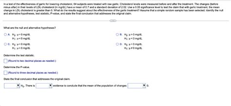 solved and alternative hypotheses test statistic p value