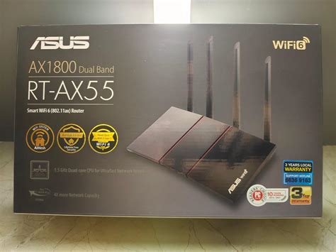 ASUS RT AX55 Dual Band WiFi 6 Router Computers Tech Parts Accessories Networking On Carousell