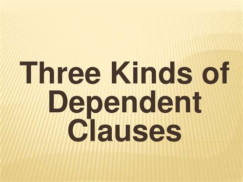 What Are The 3 Types Of Dependent Clauses Design Talk