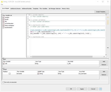 Help With Explanation Java Edit Variable Knime Analytics Platform
