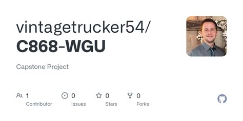 Github Vintagetrucker54c868 Wgu Capstone Project