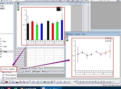 Originpro：分组点线图（grouped Line Symbol Plot） 知乎