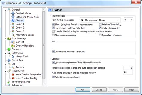 Tortoise Svn Tortoisegit Hiding Commit Popup Super User