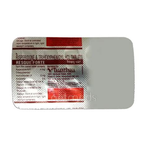 Resque Forte 4mg2mg Tablet View Usage Side Effects Price And