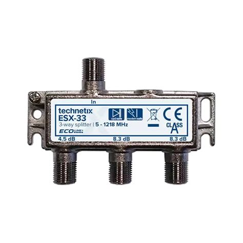 3 Way 1 2 Ghz Ecoline Series Unbalanced Splitter Technetix