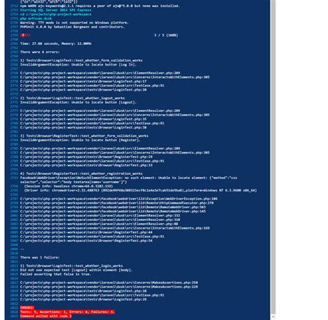 Using Laravel Dusk With Appveyor Laravel