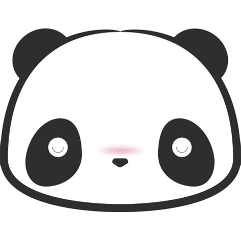 Autocollant Smiley Panda Rougi Mpa Déco