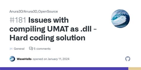 Issues With Compiling Umat As Dll Hard Coding Solution · Anura3d
