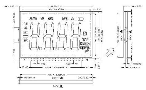 sgs 6 o clock 7 segment stn lcd display touch screen lcd display