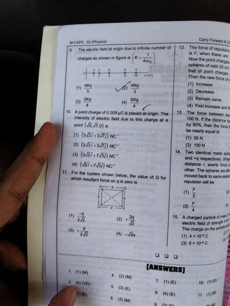 A Charged Particle Electric Field Of The Charge On The 1 4×10−6c 3 6×