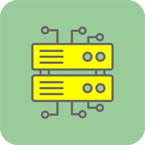 Database Architecture Filled Yellow Icon Vector Art At Vecteezy