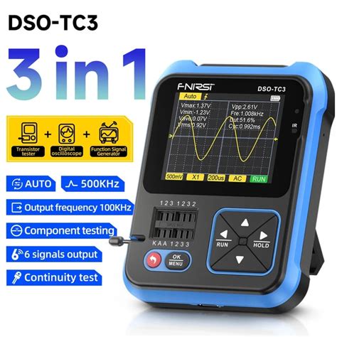 3 In 1 Fnirsi Dso Tc3 Digital Oscilloscope Transistor Tester Signal Generator £46 33 Picclick Uk