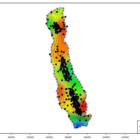 Gas Saturation Trend Map Based On Available Data On Gas Saturation In