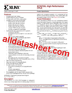 XC XL VQG I Datasheet PDF Advanced Micro Devices