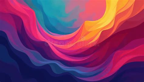 Abstract Geometric Shapes Vibrant Color Palette Vector Texture Stock Illustration