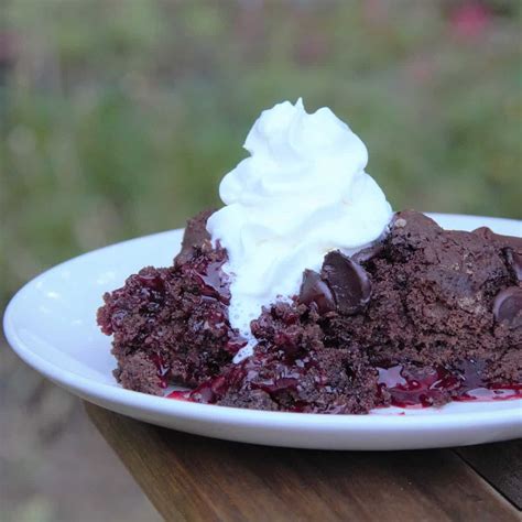 Chocolate And Cherry Dump Cake Bush Cooking