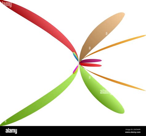 abstract knot design element random intersecting lines doodle