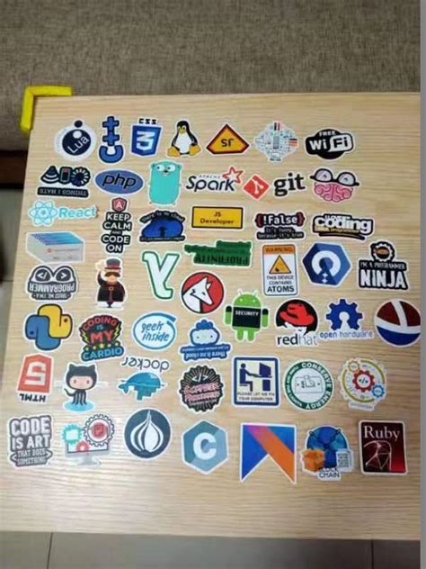 Pcs Set Programming Sticker For Geek Diy Computer Laptop Technology Software Data Computer