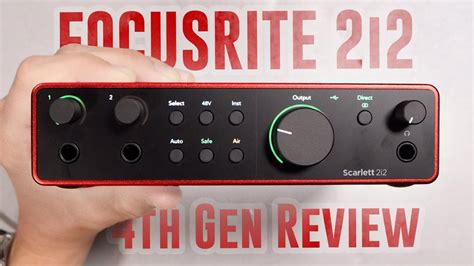 Focusrite Scarlett 2i2 4th Gen Usb Audio Interface Review Explained