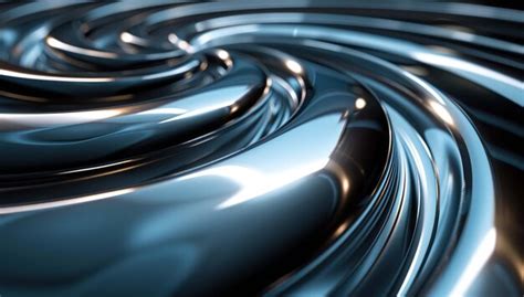 Futuristic Metallic Spiral Arrow Pointing Upwards In Modern Industrial Design Premium Ai