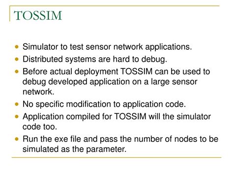 Ppt Simulation Of Distributed Application And Protocols Using Tossim In Tinyos” Powerpoint